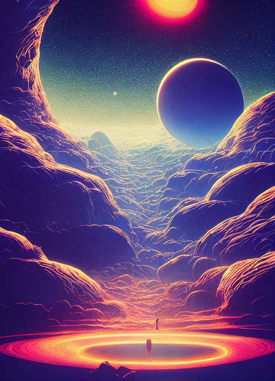 Trippy Space Art