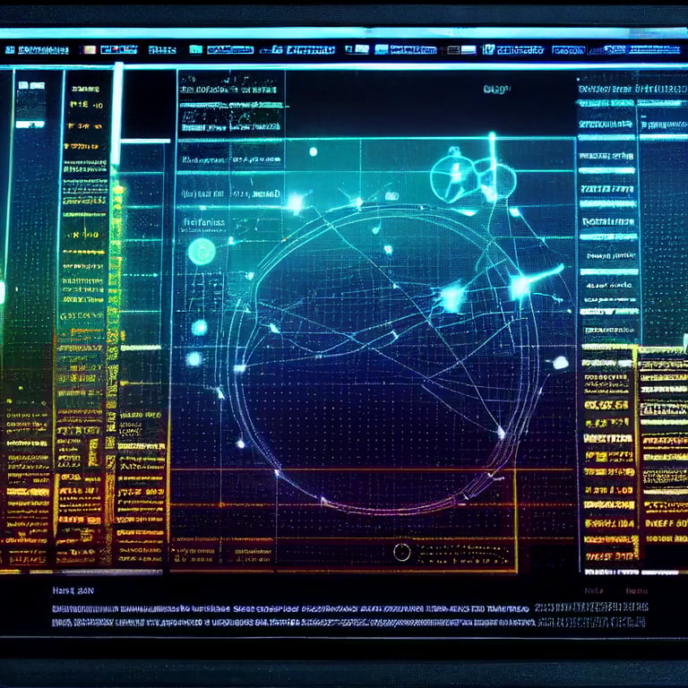 Futuristic Computer Screen