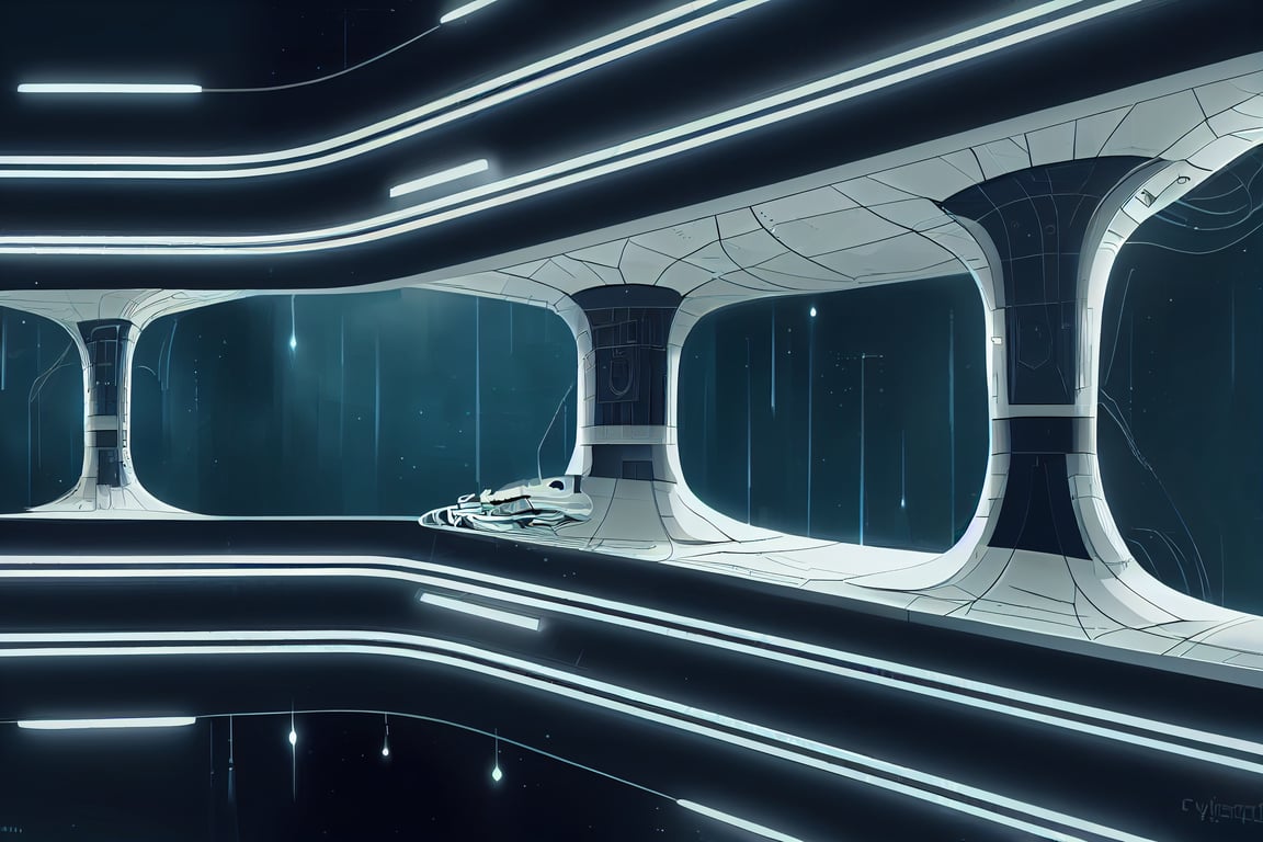 Alien Spaceship Corridor