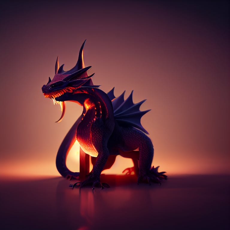 Light And Darkness Dragon Render