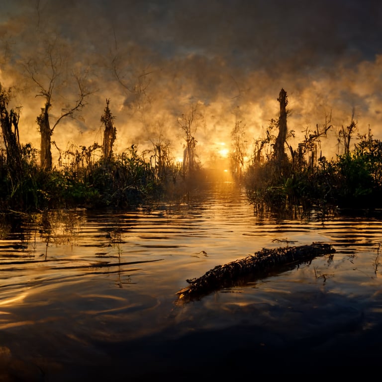 Louisiana Bayou Sunset