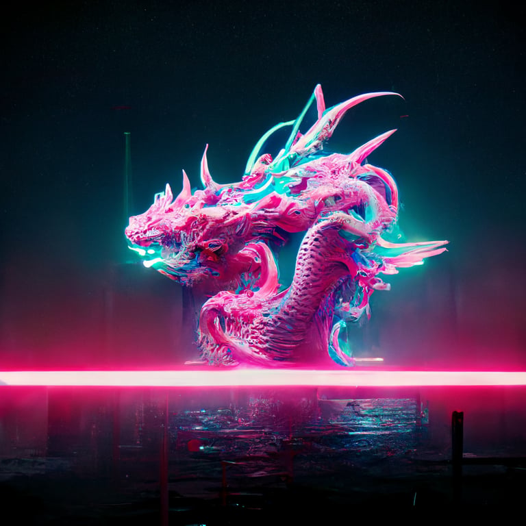 Light And Darkness Dragon Render