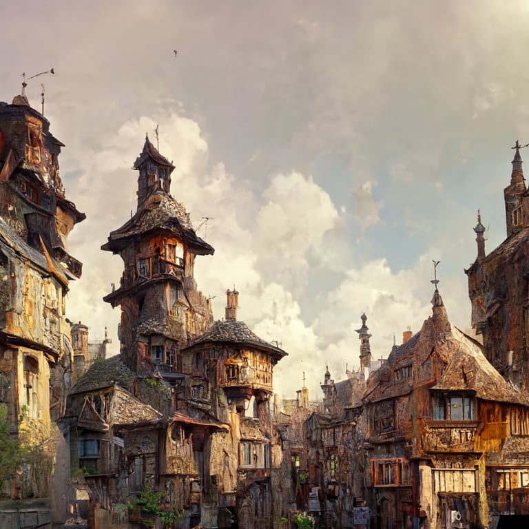 Fantasy Town Concept Art