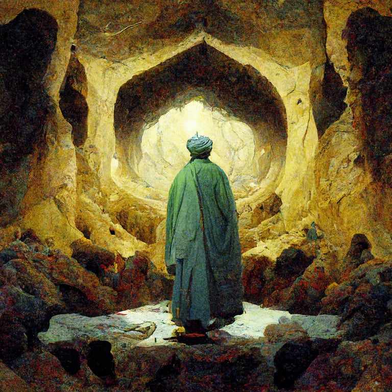 Inside Cave Hira