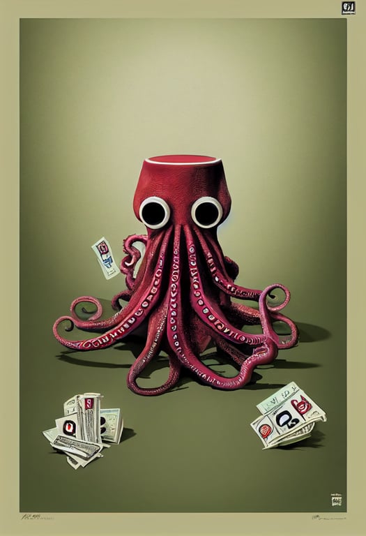 Monopoly Octopus Cartoon