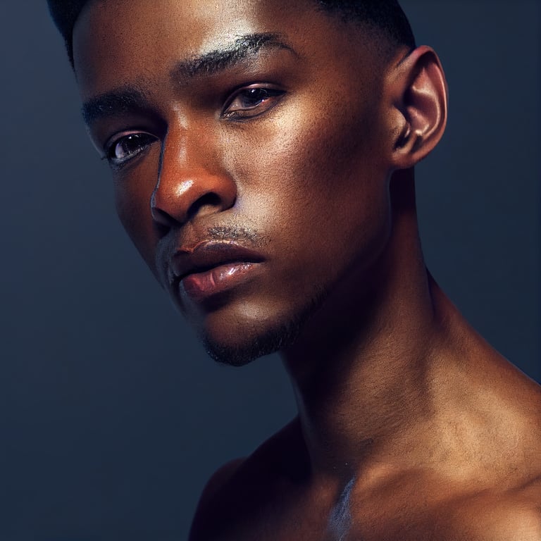 Male Fashion Model Face