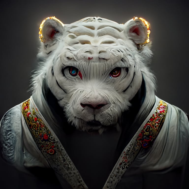 Chinese White Tiger Art