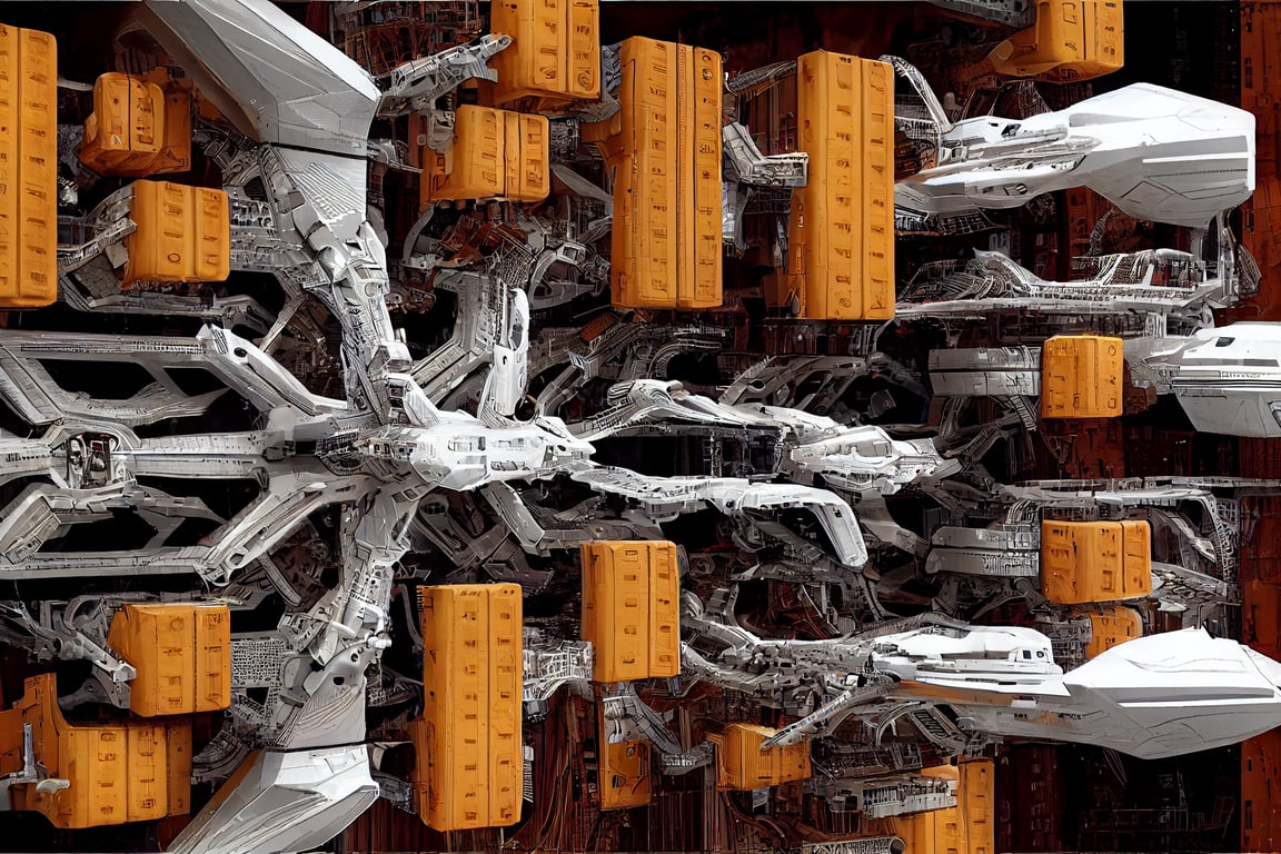 Realistic Space Cargo Ship