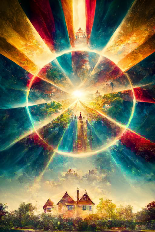 Clockwork Orange House Scene Clipart