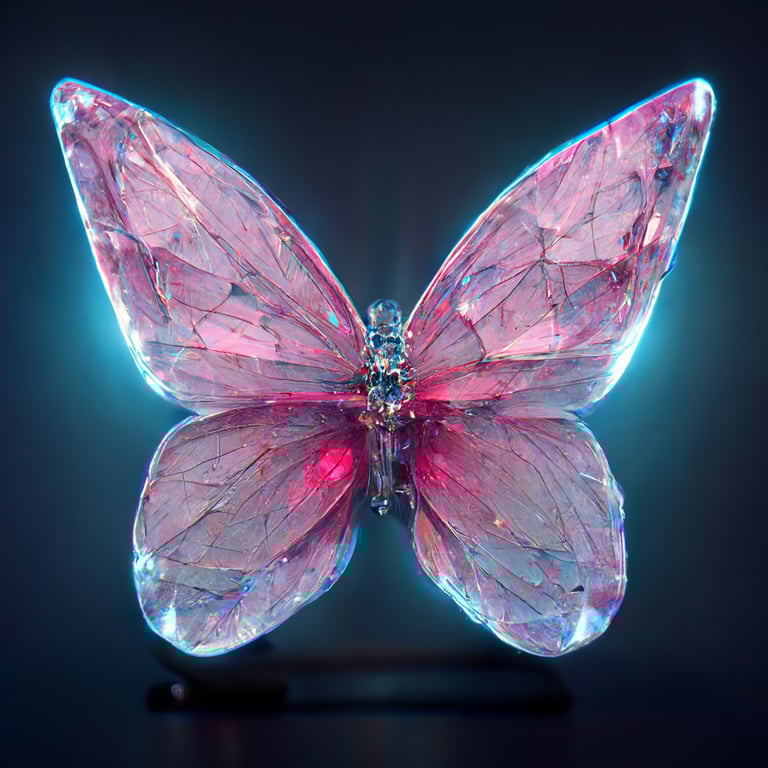 Real Pink Butterfly