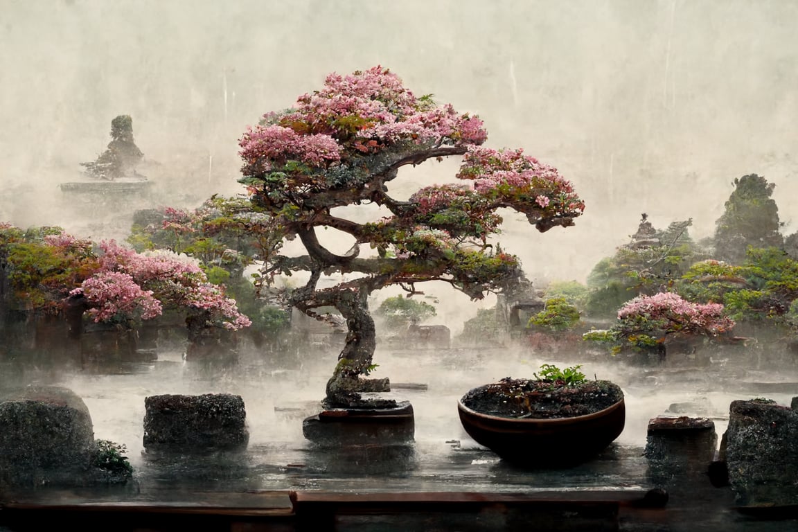Bonsai Tree Art Wallpaper