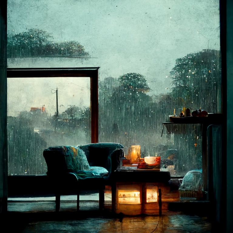 Rain Window Room