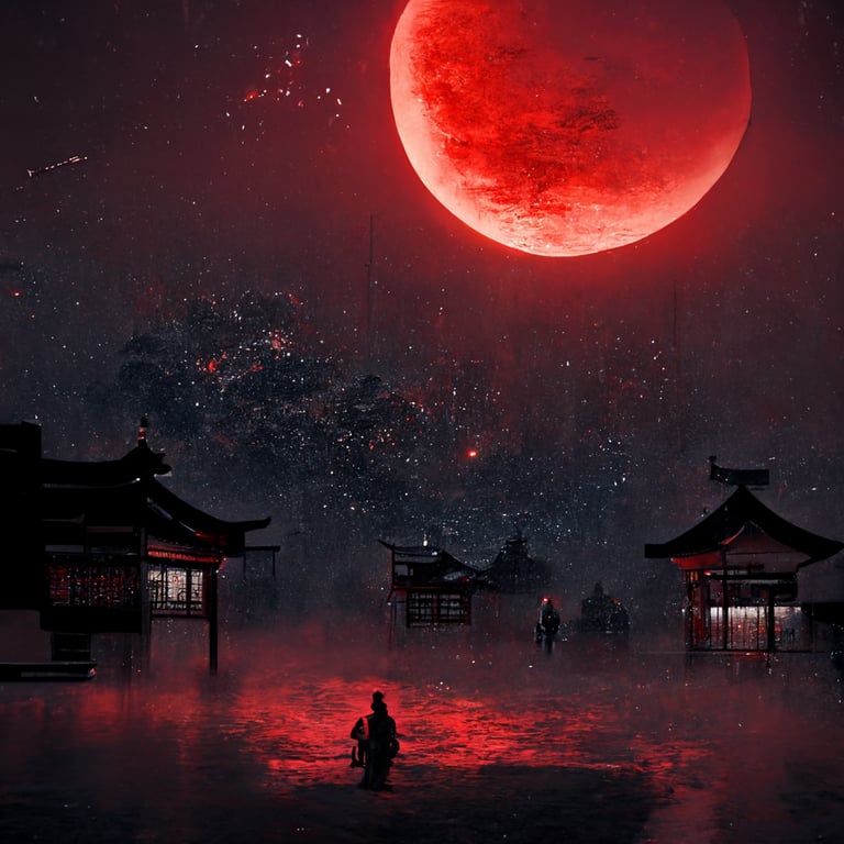 Giant Red Moon