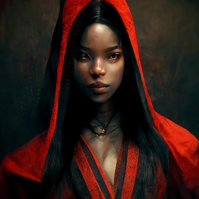 prompthunt: portrait of Rae Lil Black as a beautiful witch-warrior ...