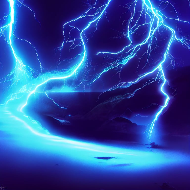 Lightning Storm Drawing