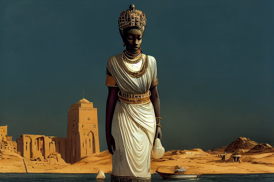 Ancient Nubian Queen Art
