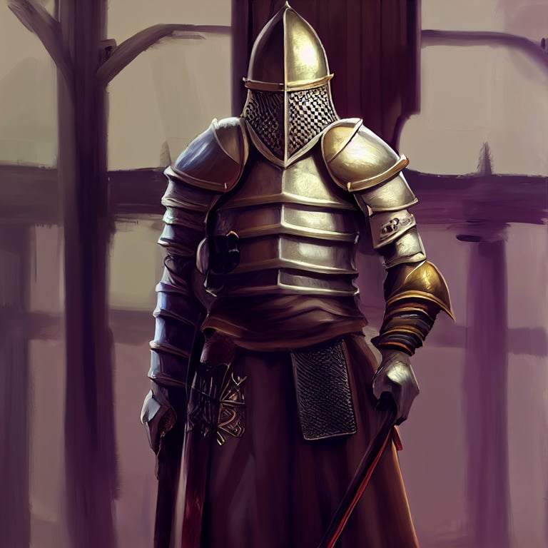 Medieval Swordsman Art