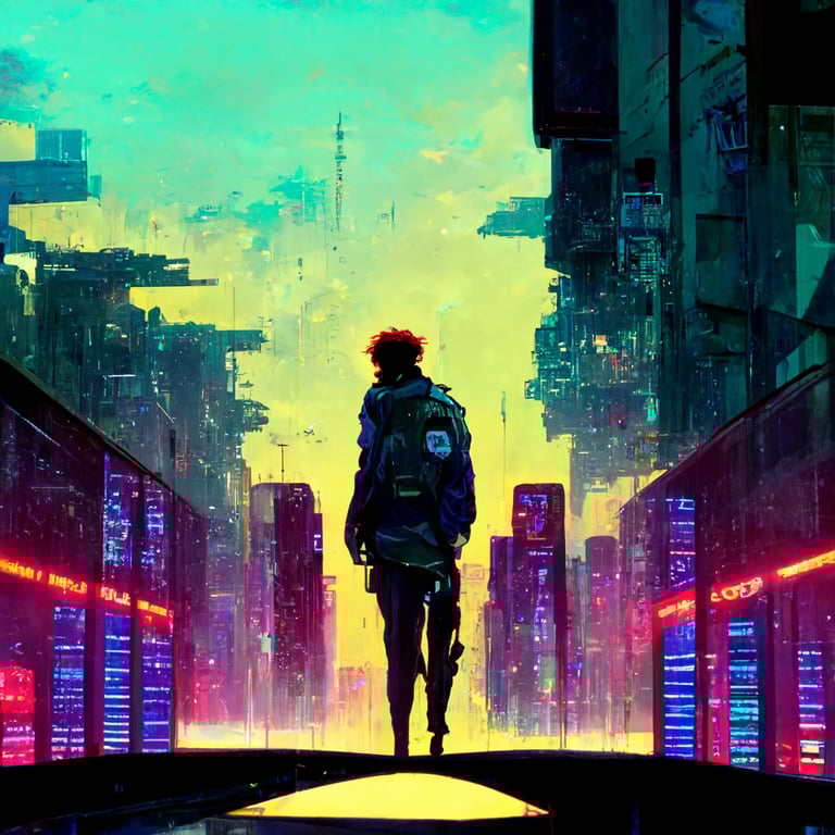 prompthunt: David Martinez , cyberpunk edgerunners , anime