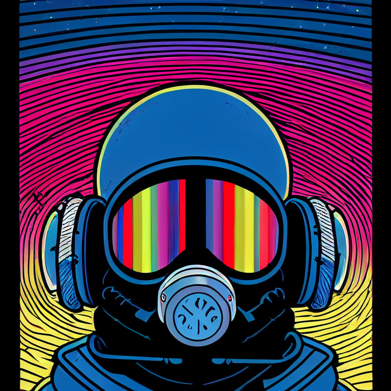 Gas Mask Graffiti Wallpaper