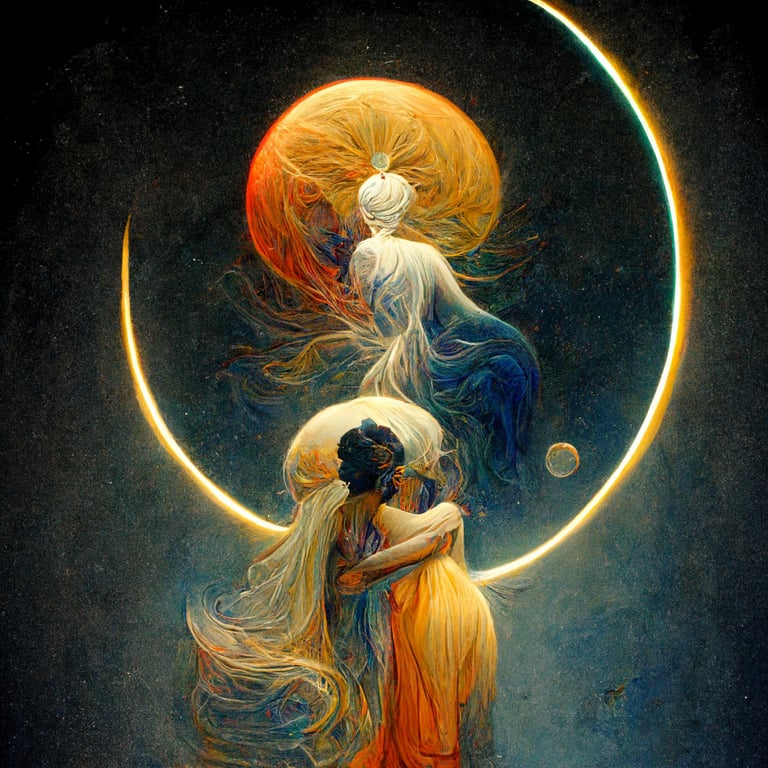 Goddess Of The Sun And Moon