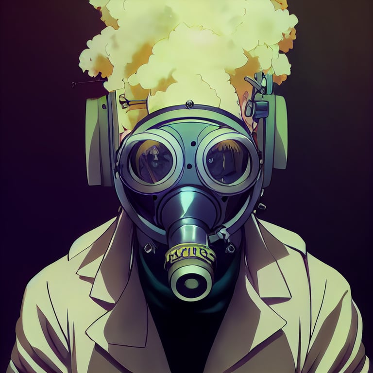 Gas Mask Character