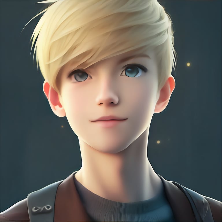 Cute Anime Boy Smile