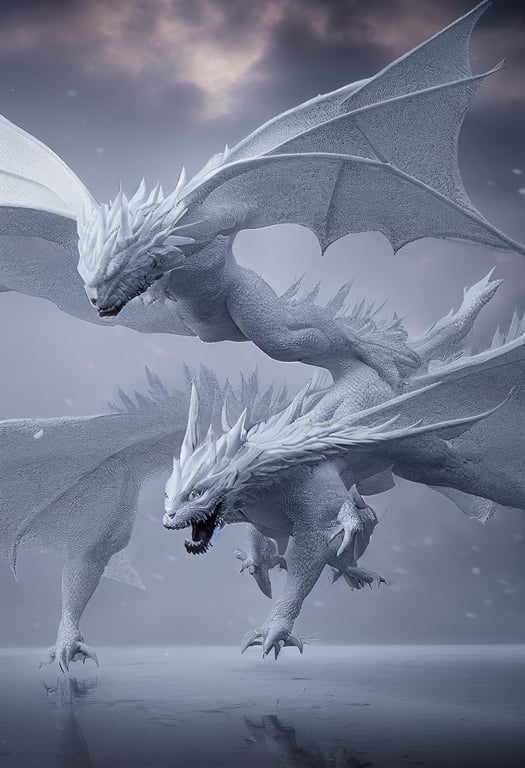 White Dragon Flying