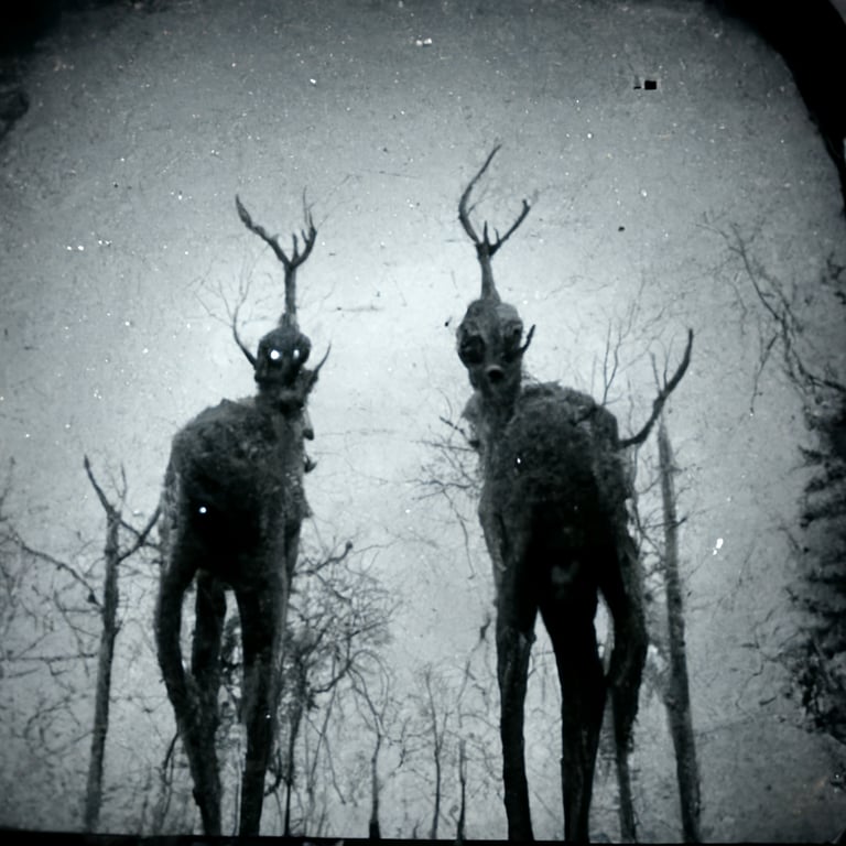prompthunt: wide angle, deformed, creepy, terrifying, mutated monster ...
