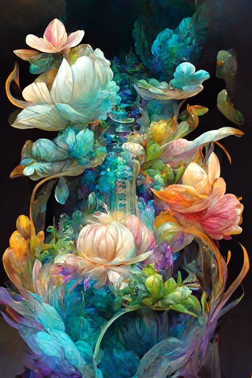 Digital Art Flowers