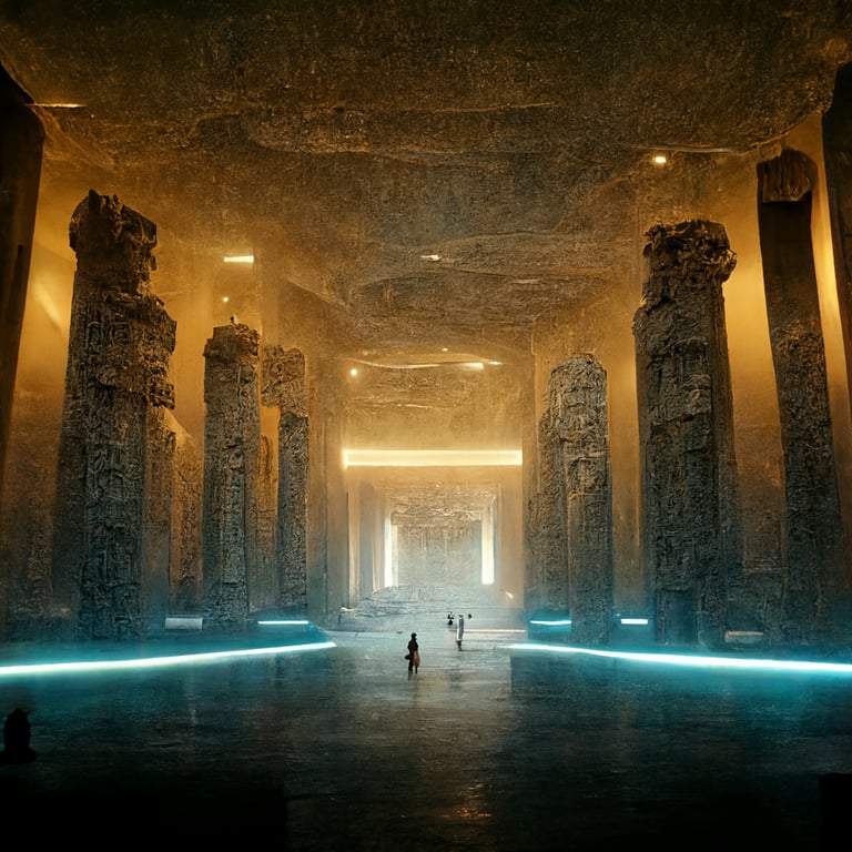 Ancient Temples Interior
