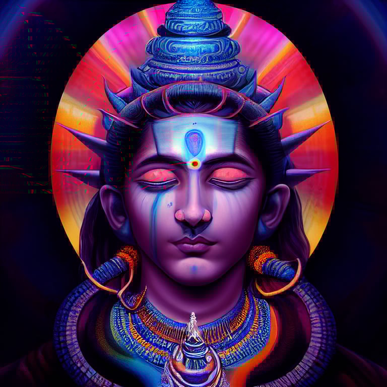 Psychedelic Pictures Of Lord Shiva