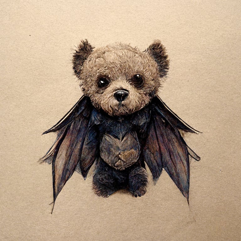 Realistic Teddy Bear Sketch