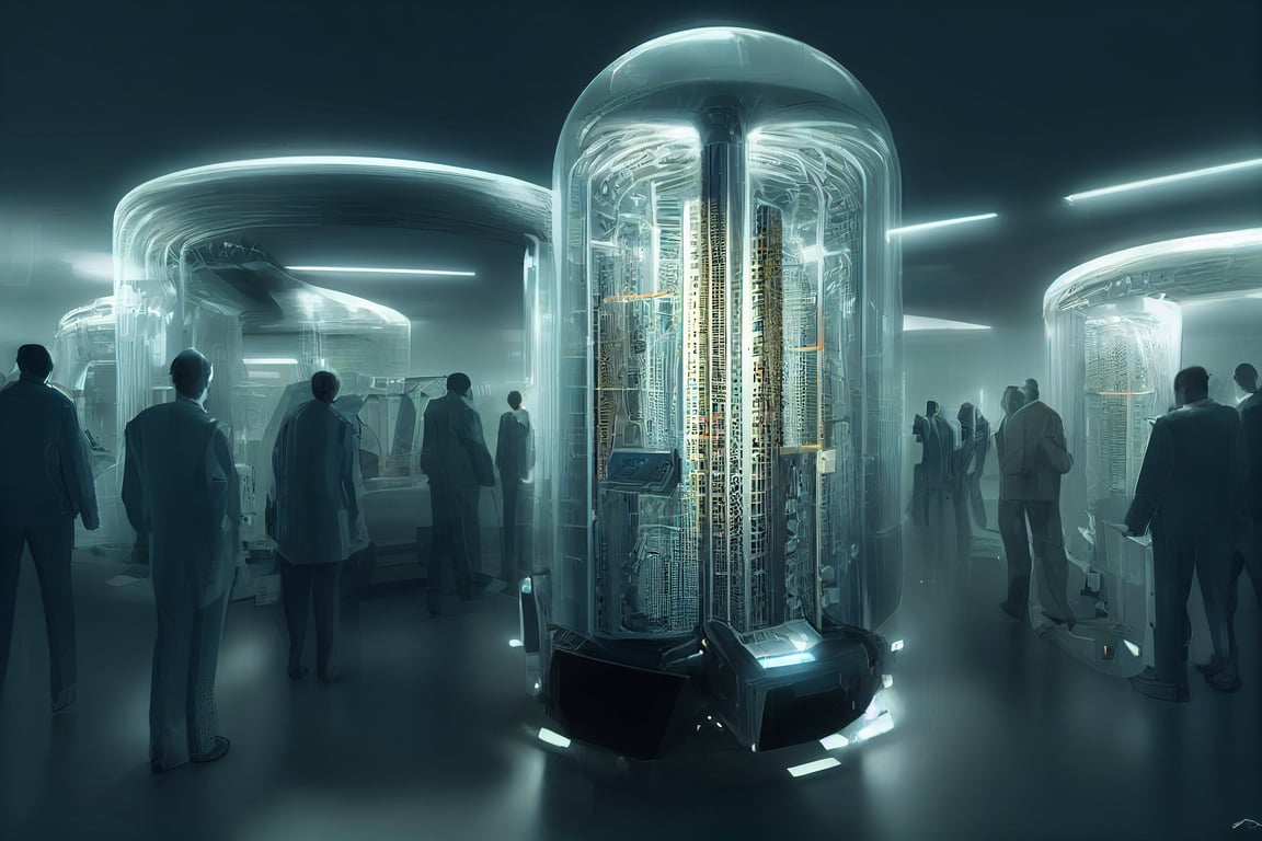 Futuristic Supercomputer Futuristic Supercomputer