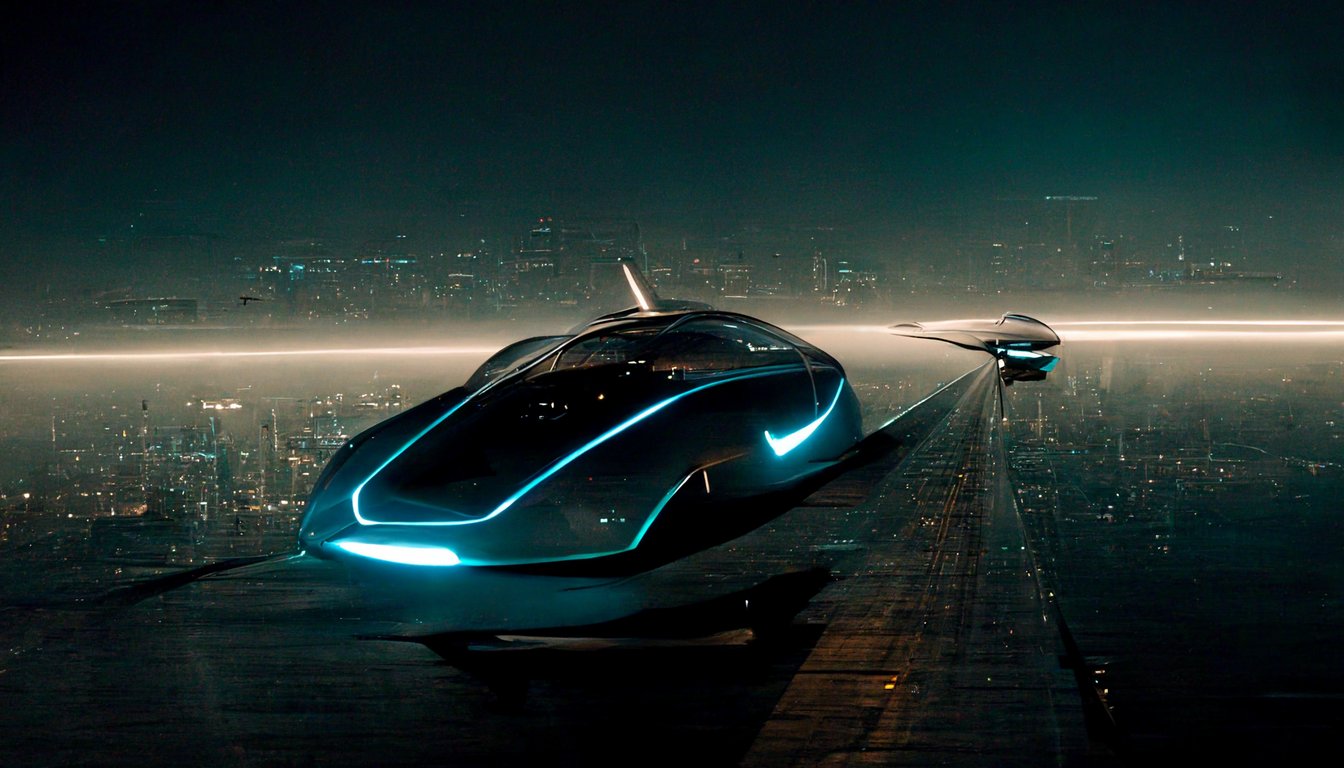 Future Flying Trains