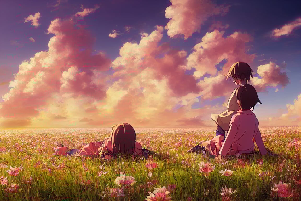 Anime Flower Field