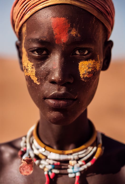 Female Tribal Face Paint