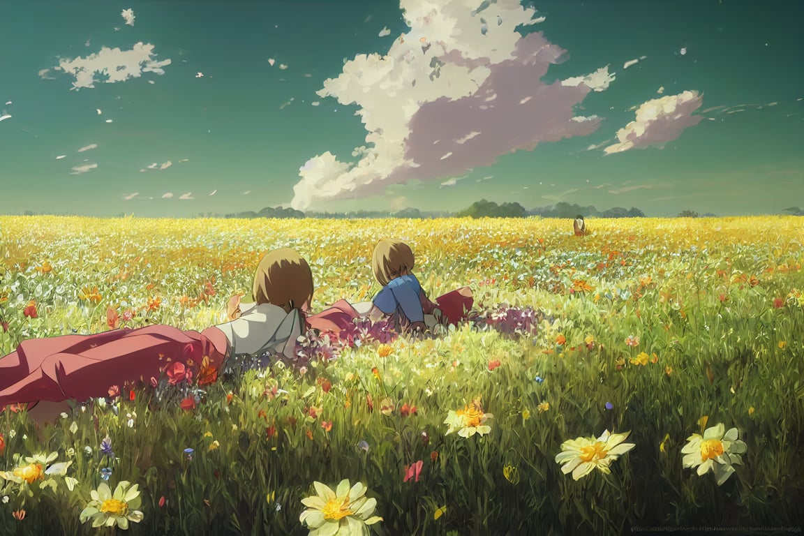 Anime Flower Field