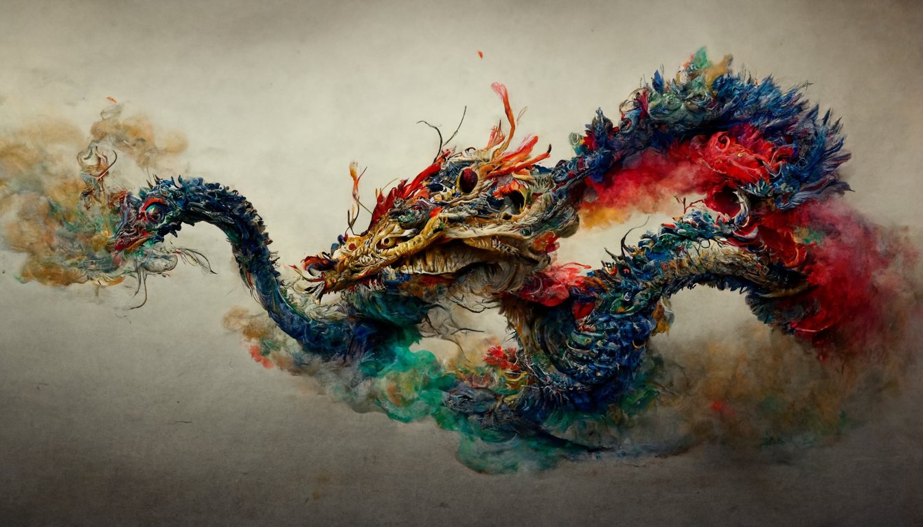 Japanese Water Dragon Art