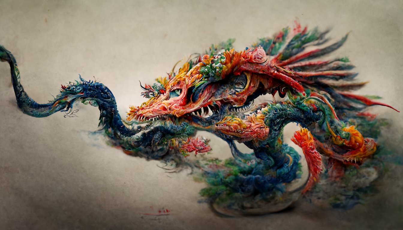Japanese Water Dragon Art