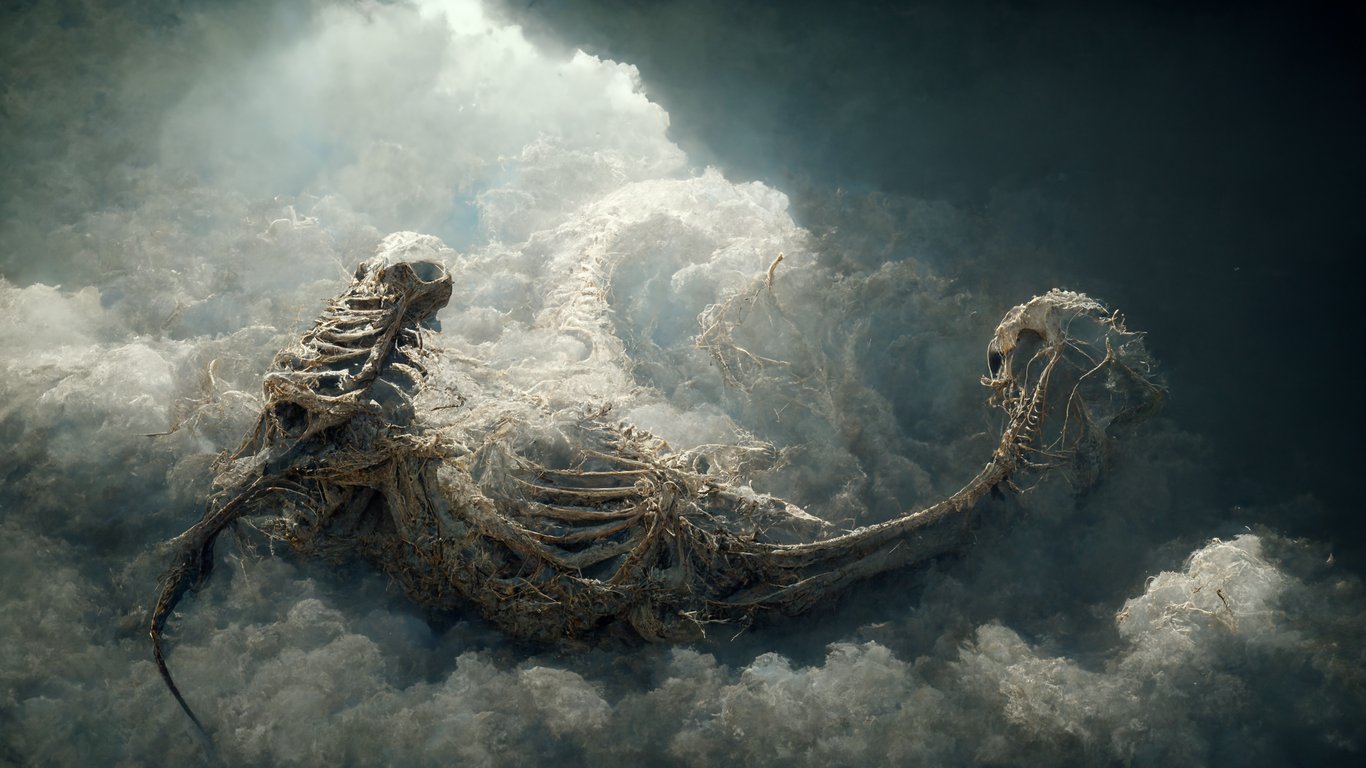 Real Leviathan Skeleton