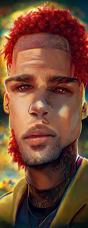Chris Brown Curly Hair