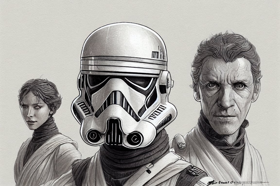 Star Wars Drawings Of Characters Faces