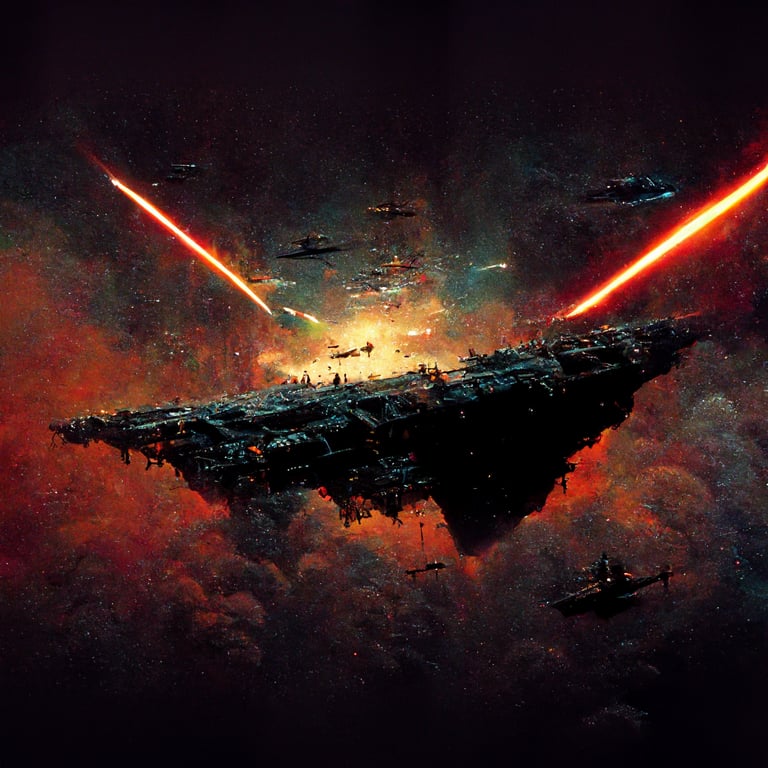 Star Wars Battle Scene