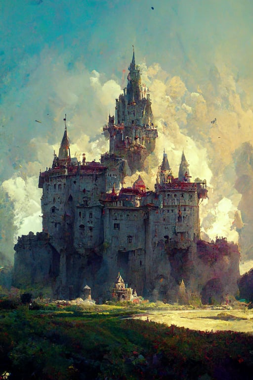 Futuristic Castle Concept Art