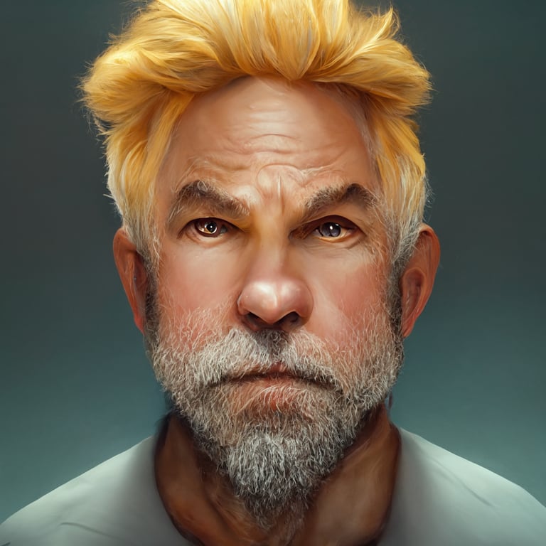 prompthunt: highest detail, 8K, 3D animated, middle-aged, bearded man ...
