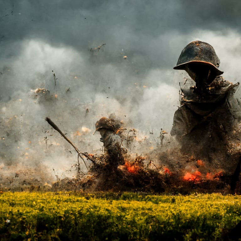 World War 1 Soldiers In Action