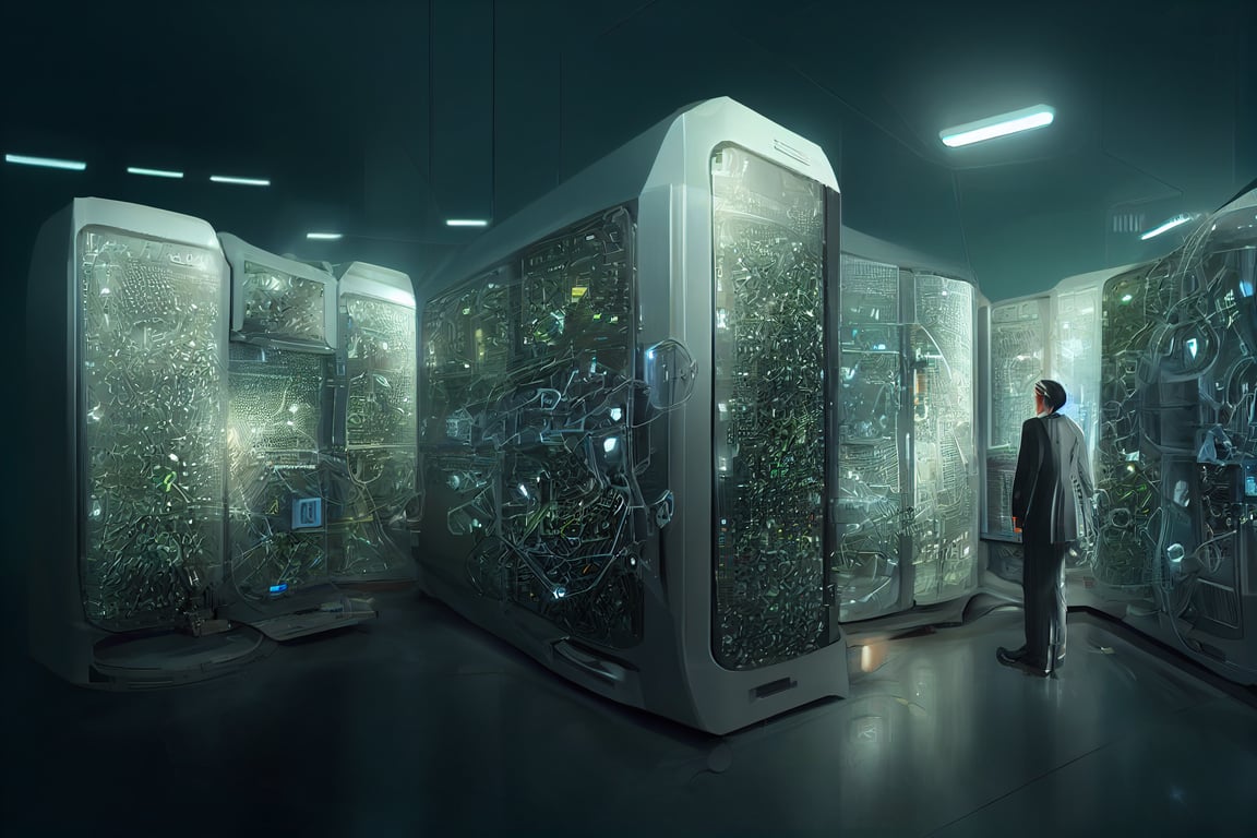 Futuristic Supercomputer Futuristic Supercomputer