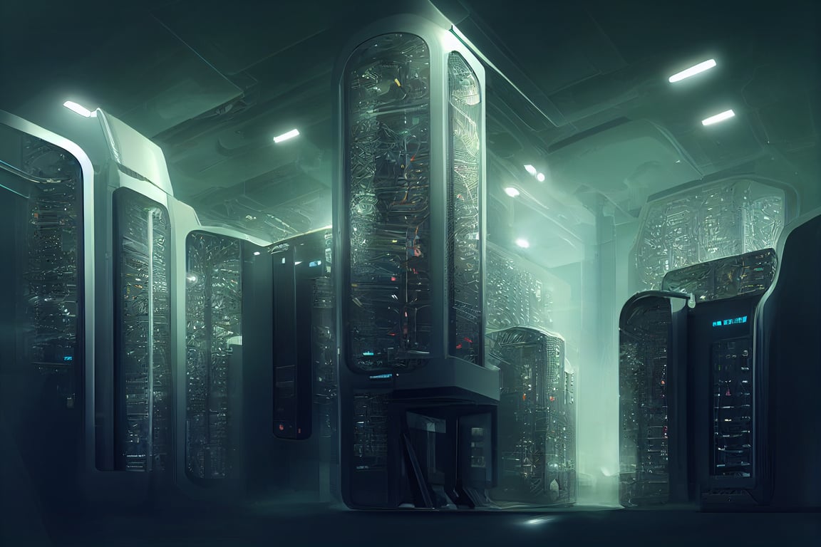 Futuristic Supercomputer
