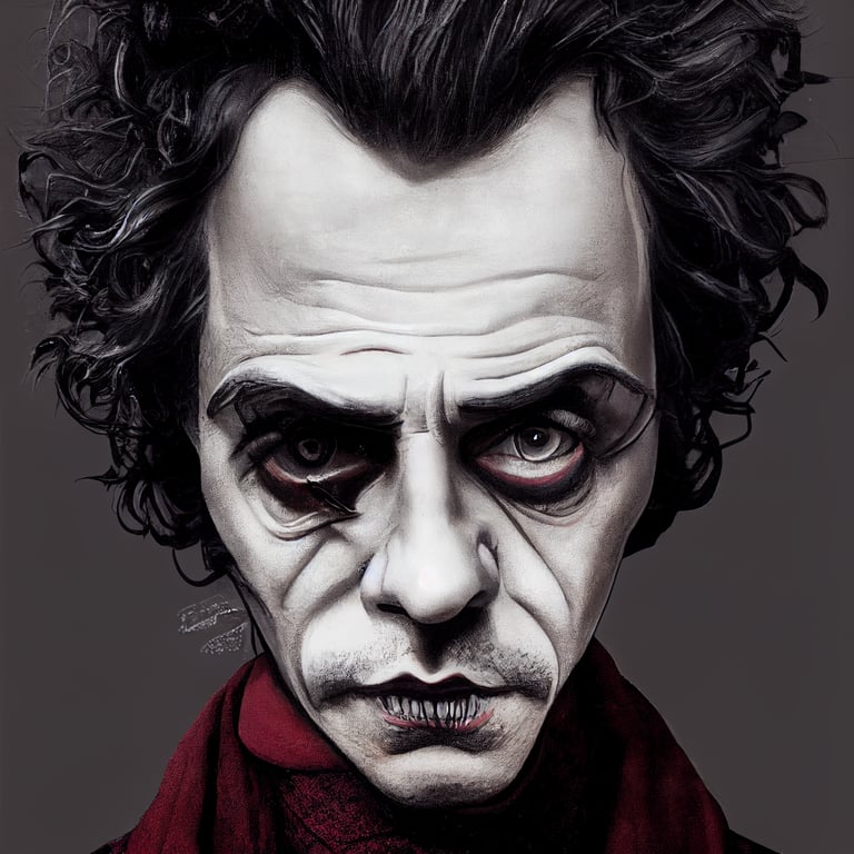 Tim Burton Drawings Sweeney Todd