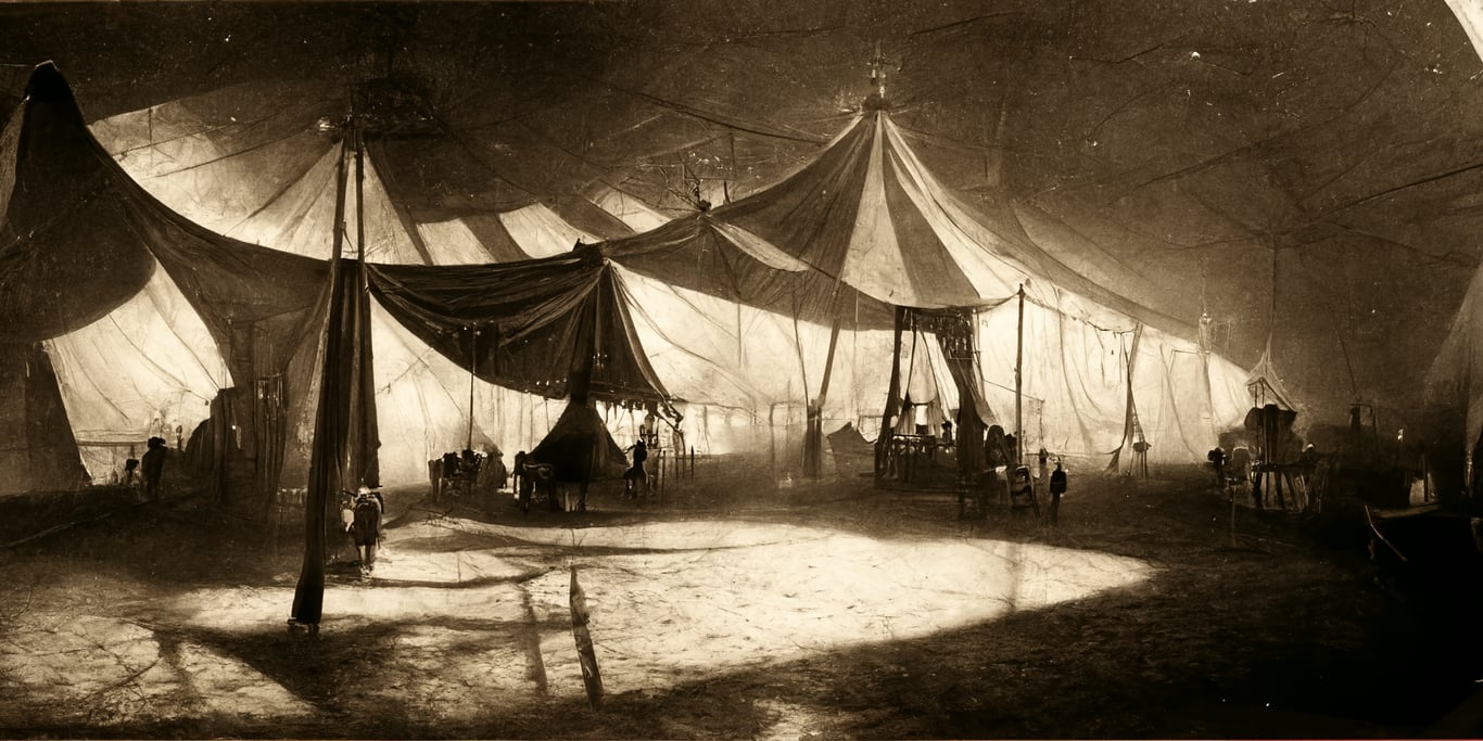 Vintage Circus Tent Interior